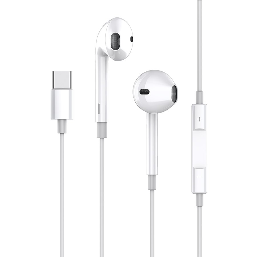 E15 Classical earpod wire earphones with mic - APPACS