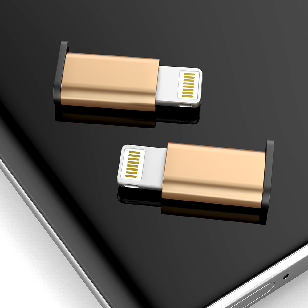 V1 Aluminum alloy micro to lightning adapter otg cable - APPACS